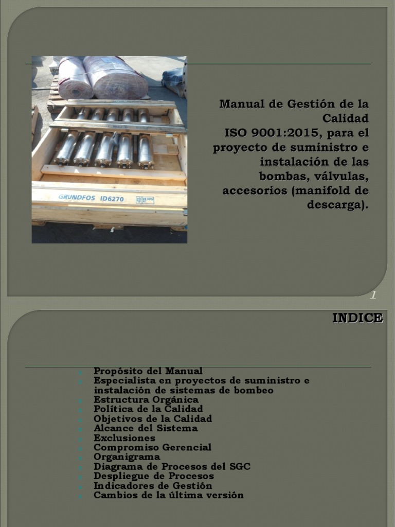 Manual De Gestión De Calidad Pdf Gestión De La Calidad Calidad