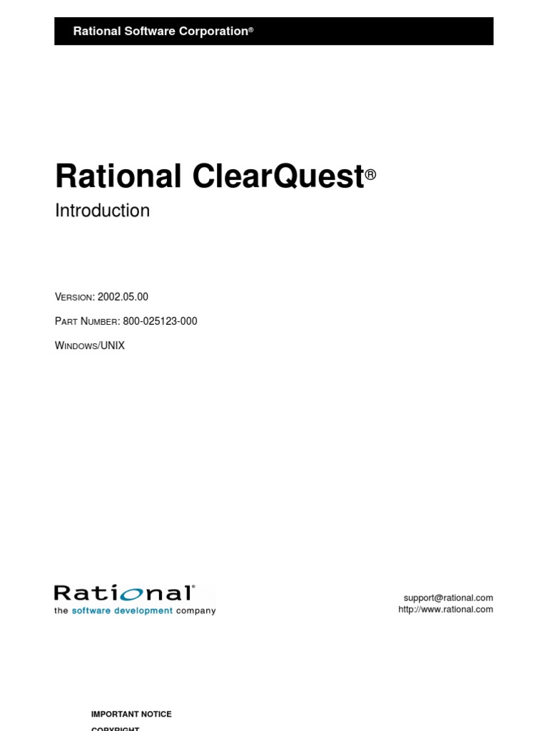 Introduction Clear Quest | PDF | Software | Information Technology ...