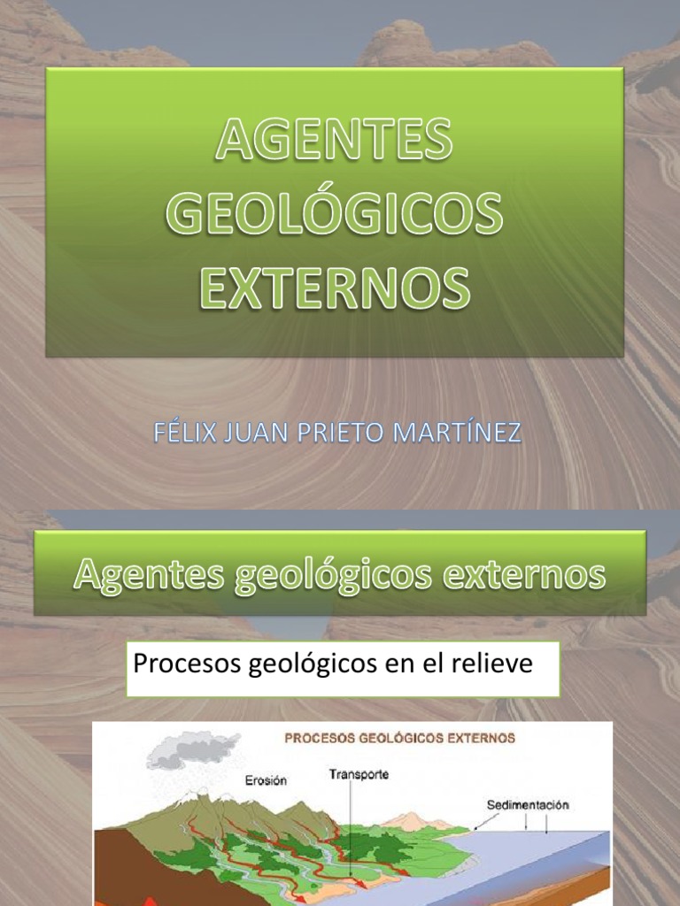 AGENTES GEOLÓGICOS EXTERNOS - Eso | PDF | Roca (geología) | Erosión
