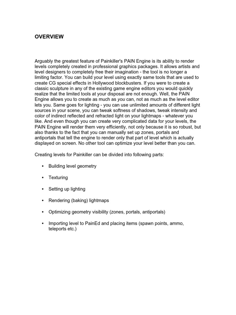 Painkiller Black Edition - PainEd Tutorial | PDF | Texture Mapping | Rendering (Computer Graphics)