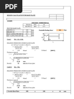 Base Plate Design Sheet IS 800-1984 | PDF | Civil Engineering ...