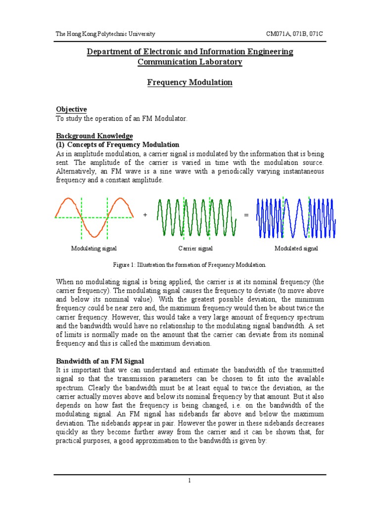 Frequency Modulation | PDF | Frequency Modulation | Modulation Frequency Modulation | PDF | Frequency Modulation | Modulation