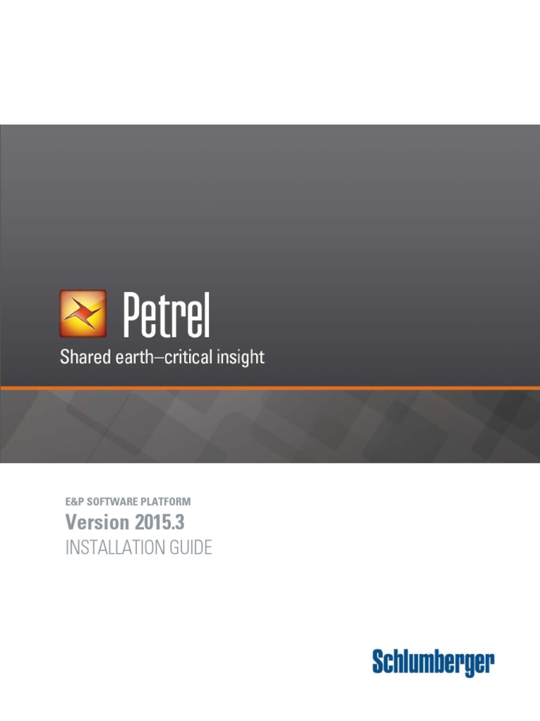Petrel 2015 3 InstallationGuide PDF | PDF