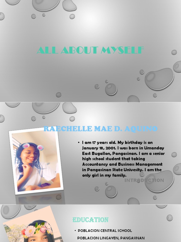 All About Myself | PDF