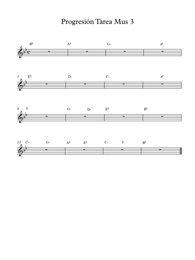 Progresión de Acordes Ejemplo | PDF