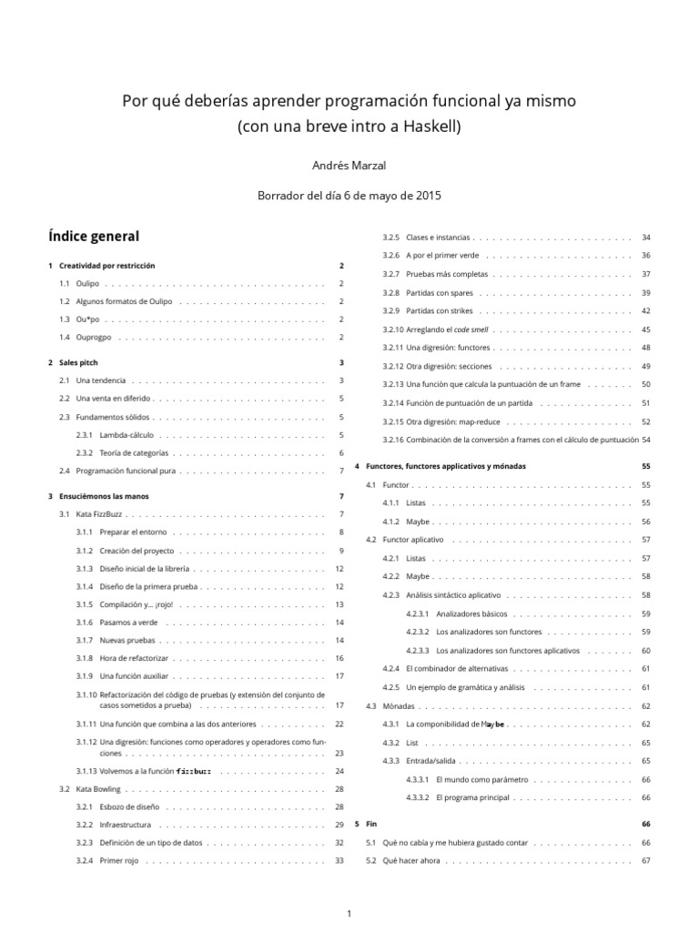 Haskell PDF | PDF | Programacion Funcional | Función (Matemáticas)