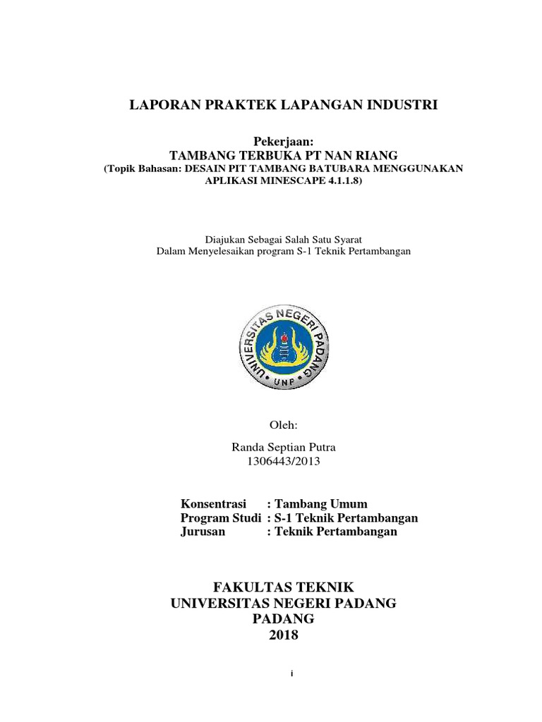 Desain Pit Penambangan Menggunakan Minescape | PDF