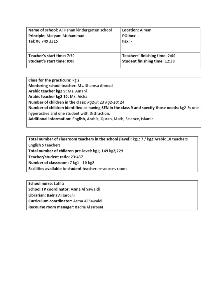 School Profile | PDF