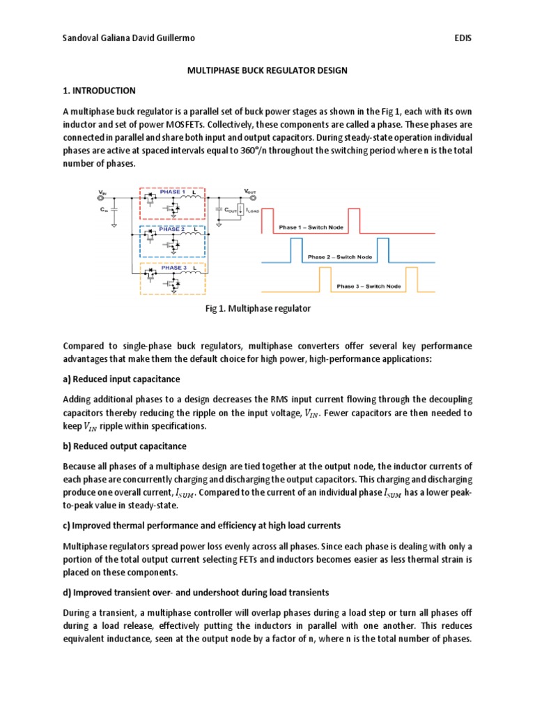 Multiphase Buck Regulator Design Guide | PDF | Capacitor | Electrical ...