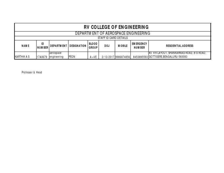 Karthik Details | PDF