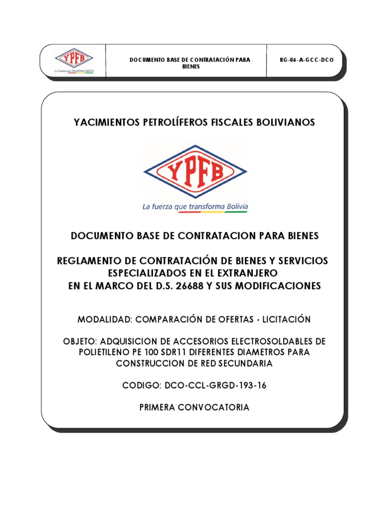 DBC Accesorios Ypfb | PDF | Carta de crédito | Presupuesto