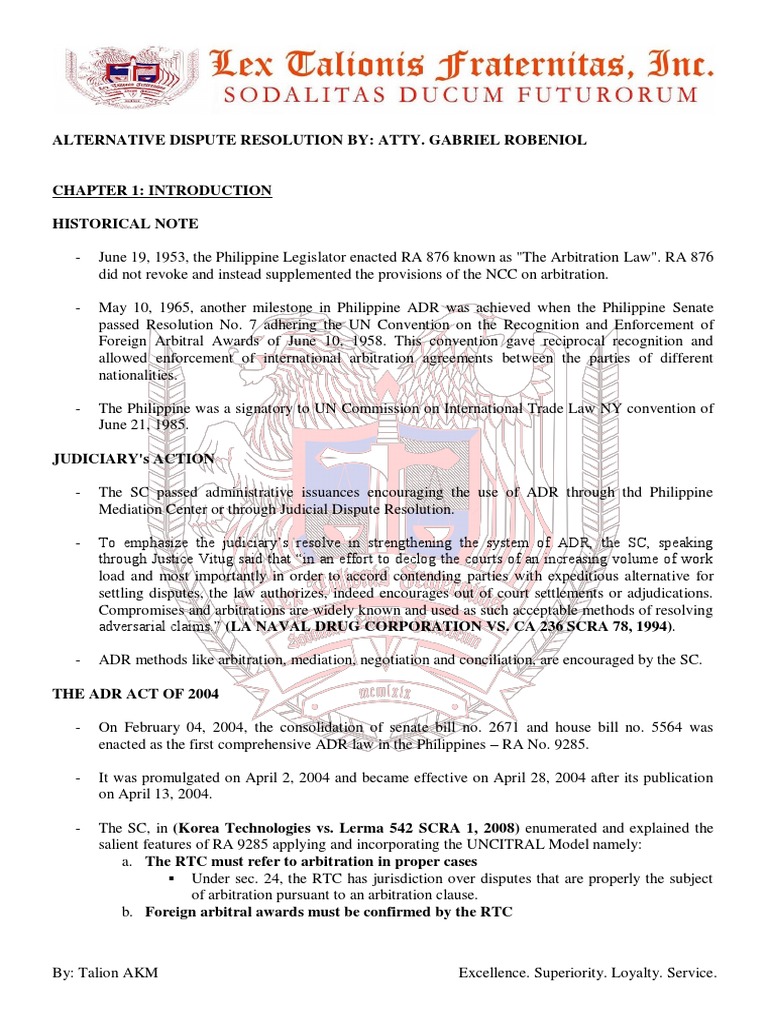 ADR Guide for Legal Professionals | PDF | Alternative Dispute ...