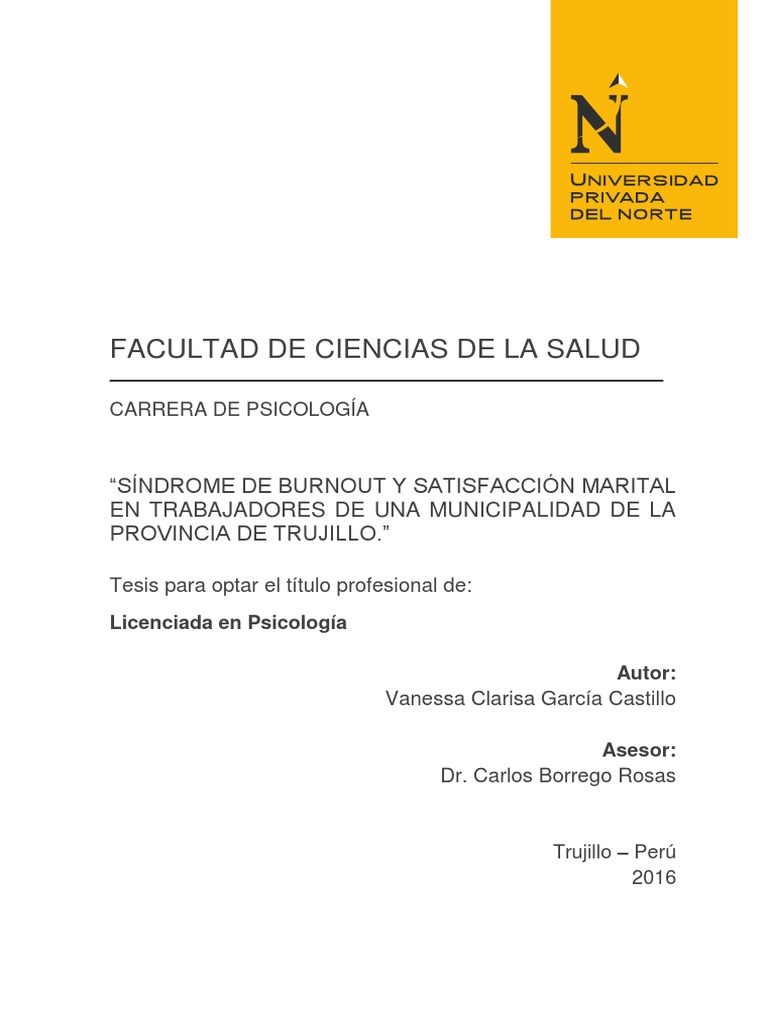García Castillo Vanessa Clarisa | PDF | Burnout ocupacional ...