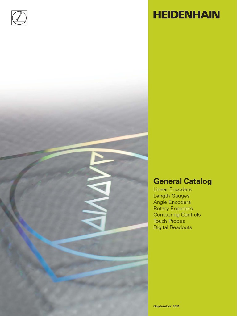 Heidenhain General Catalog | PDF | Machines | Accuracy And Precision