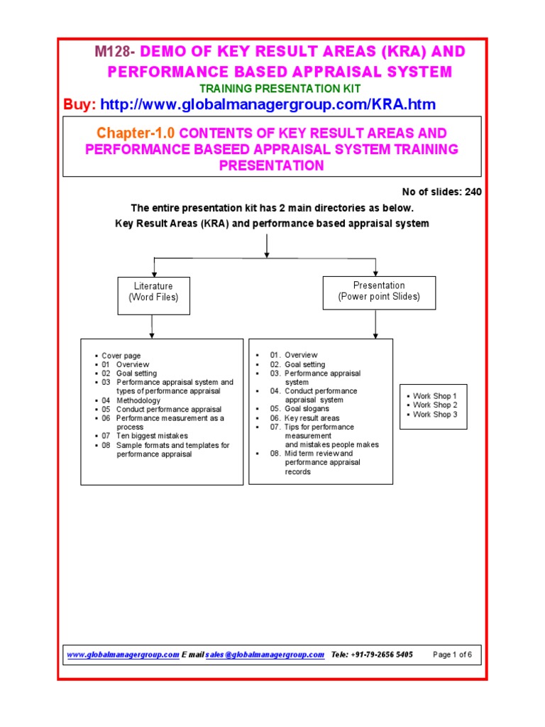 Key Result Areas and Performance Based Appraisal System PDF | PDF ...