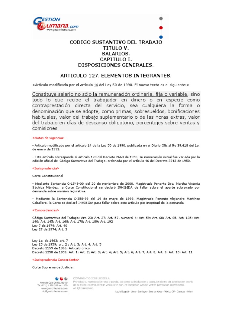 Articulo 127 y 128 | PDF | Salario | Constitución