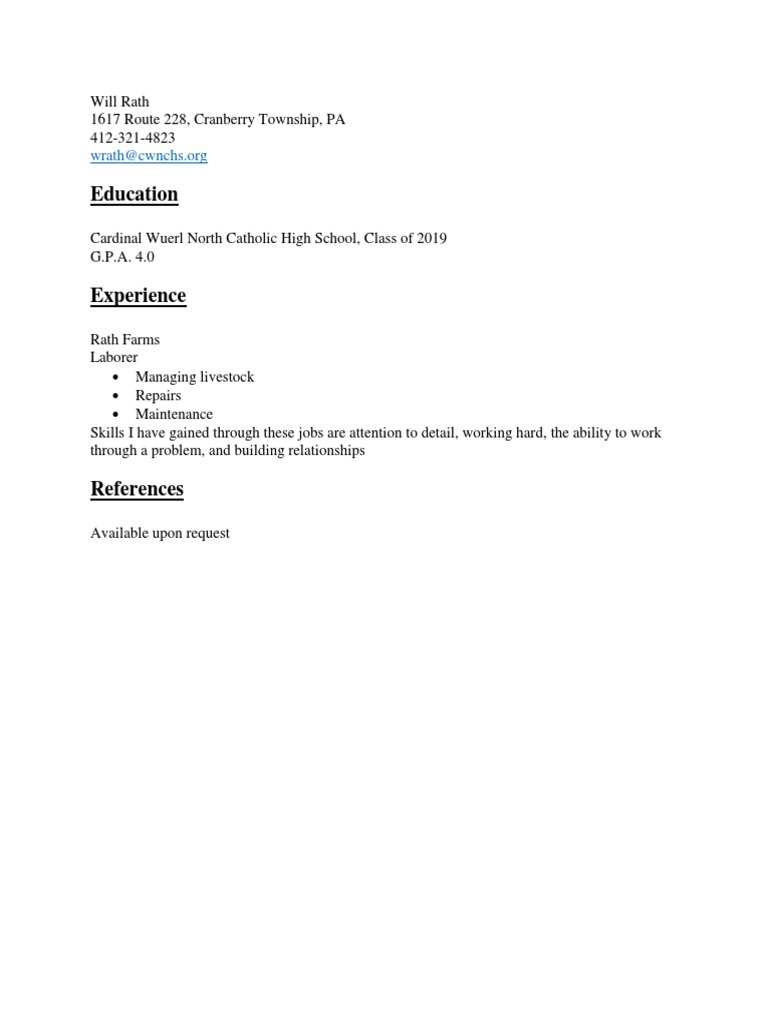 Example Resume | PDF