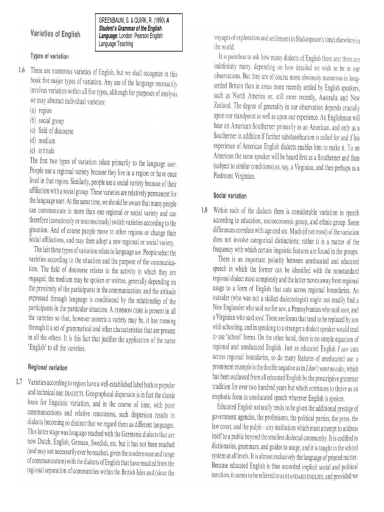 Text Varieties of English PDF | PDF