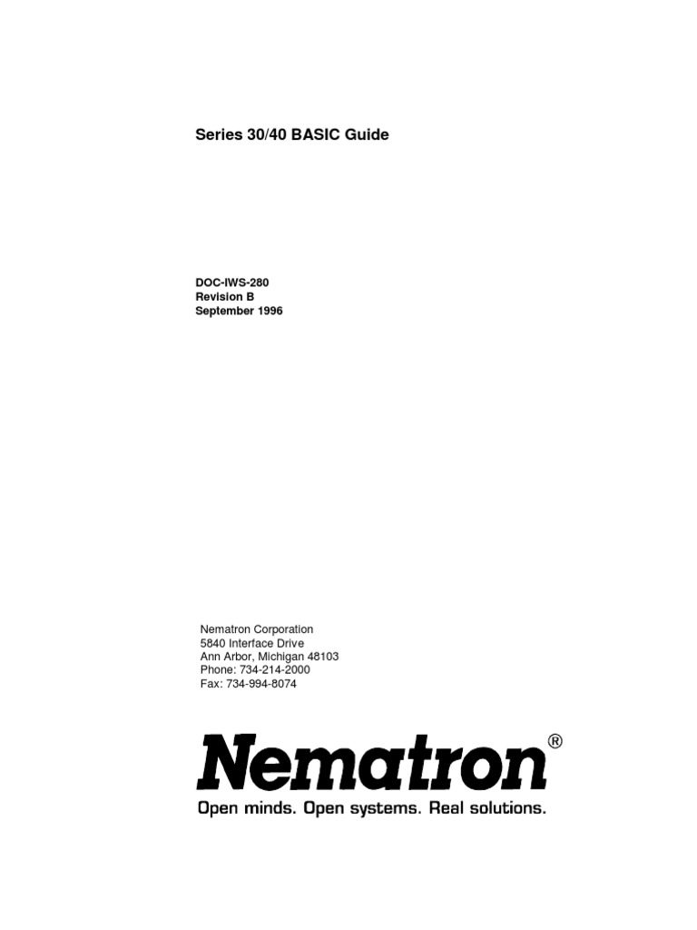 Nematron BASIC Manual | PDF | Ibm Pc Compatibles | Computer Keyboard