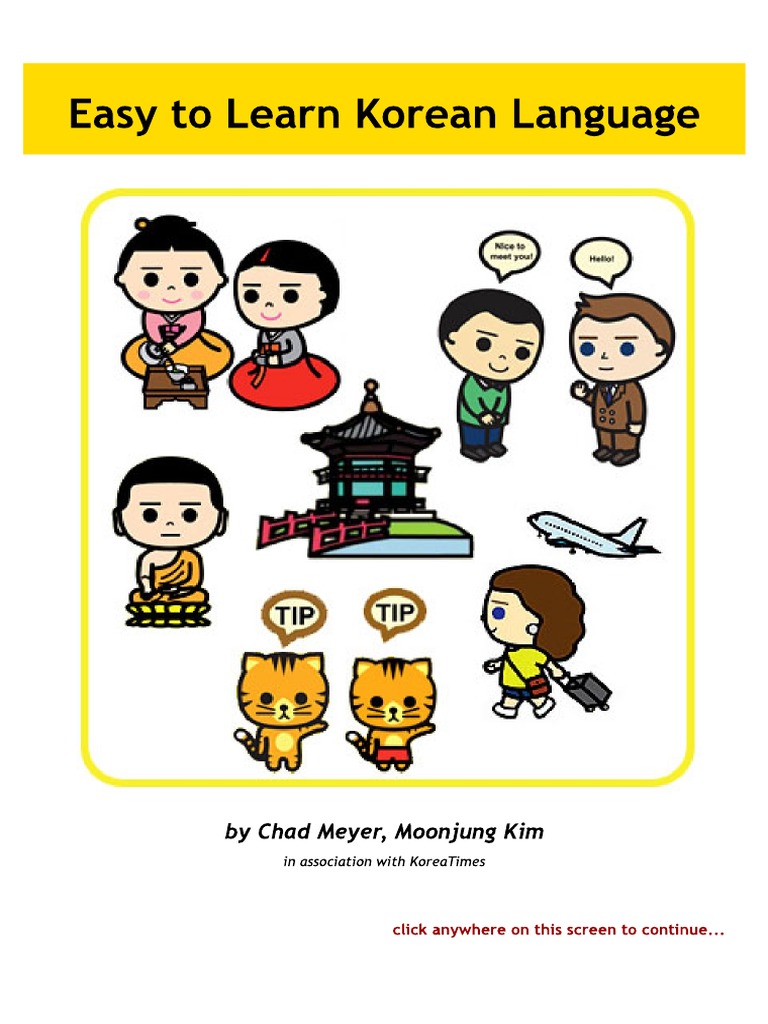 Easy To Learn Korean Language | PDF