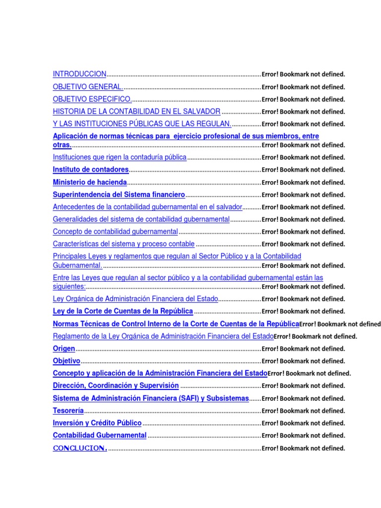 Indice de Tarea de Tania | PDF | Contabilidad | Gobierno