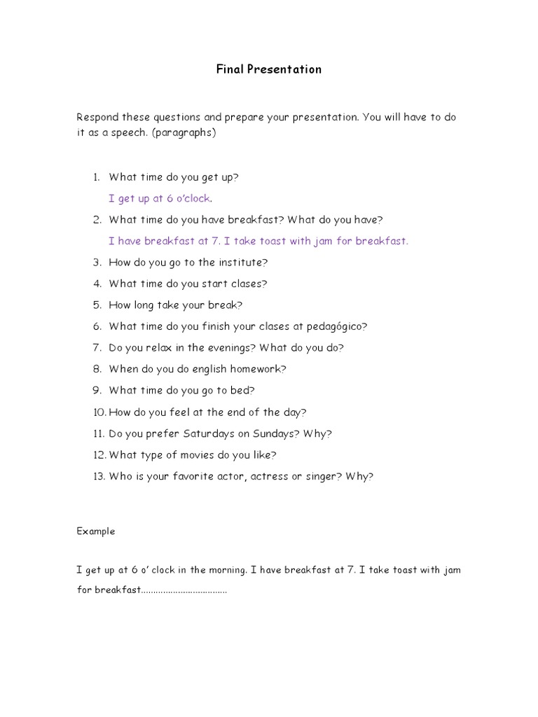 Final Presentation | PDF