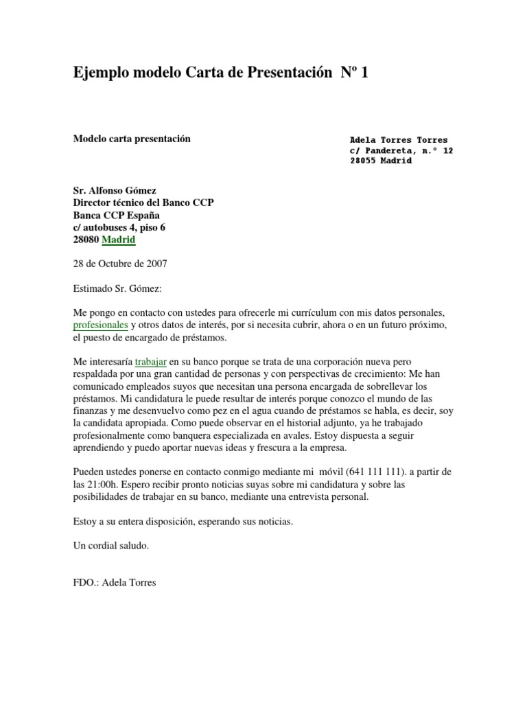 Tipos de Cartas | PDF | Madrid | Bancos