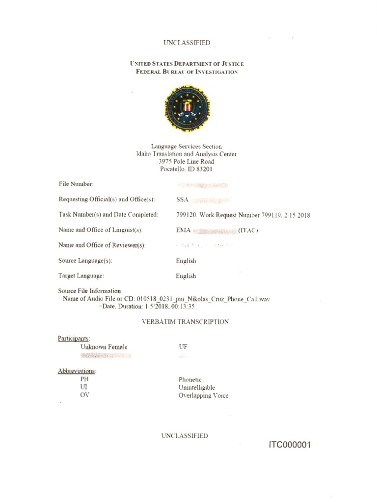 FBI Transcript | PDF