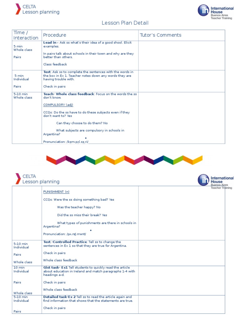 Lesson Plan Grid Wee | PDF | Lesson Plan | Teachers