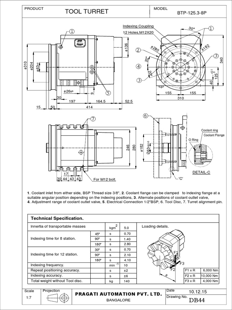 DB44 BTP 125.3 8P | PDF | Manufactured Goods | Mechanical Engineering