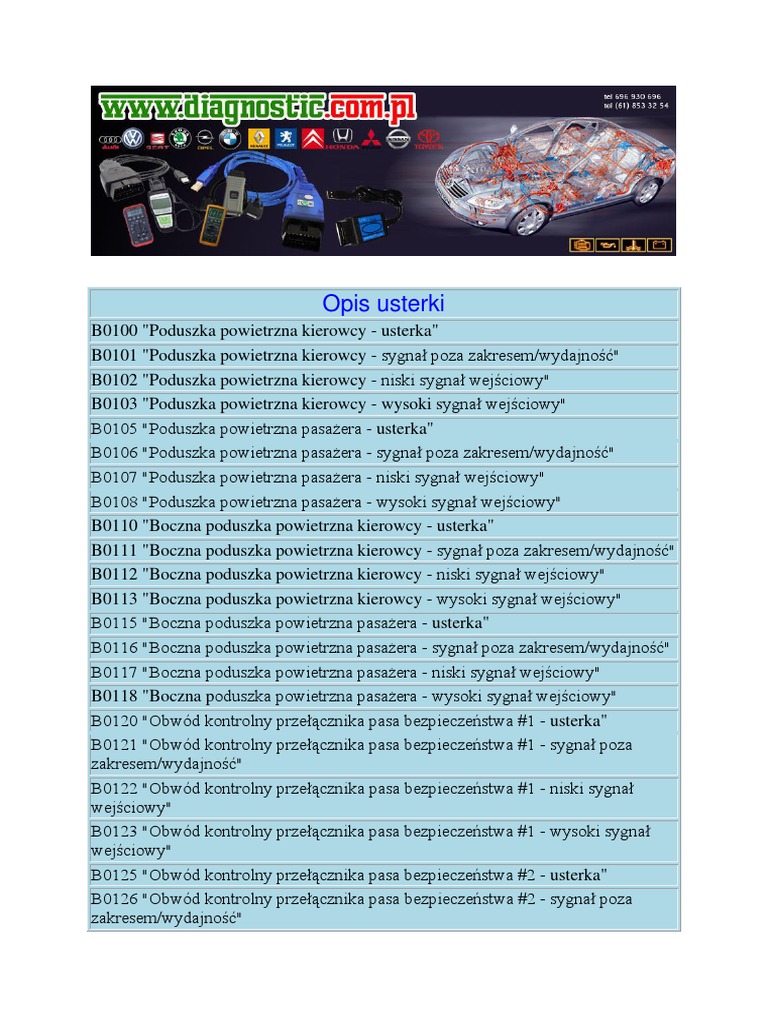 Kody Błędów | PDF