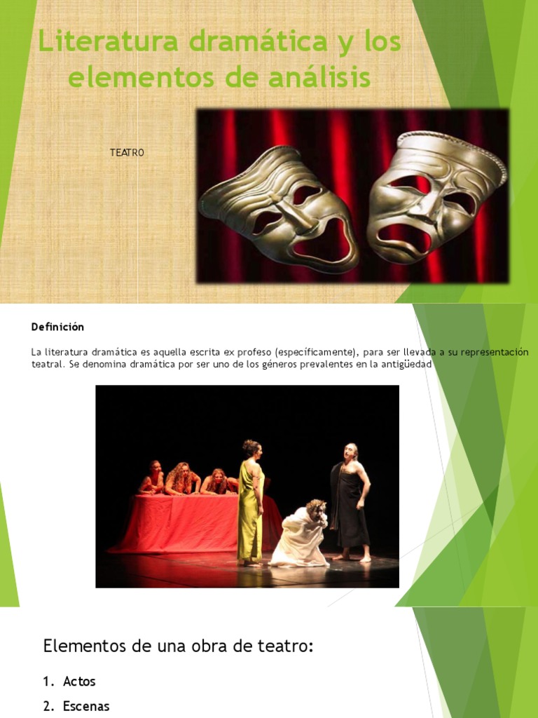 Literatura Dramática y Los Elementos de Análisis | PDF