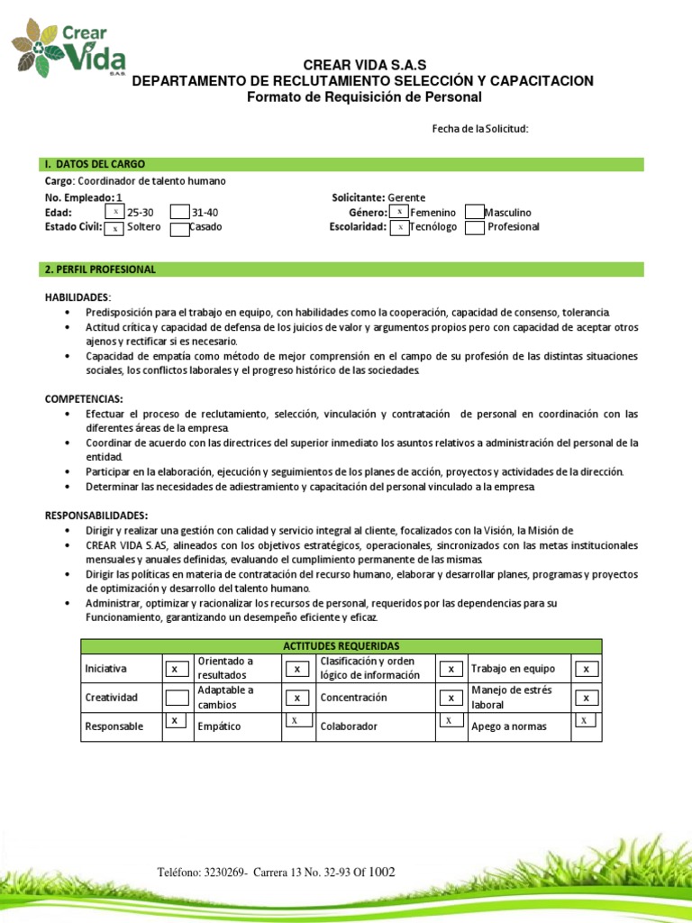 Formato de Requisicion de Personal Administrativo | PDF | Gestión de ... Formato de Requisicion de Personal Administrativo | PDF | Gestión de ...