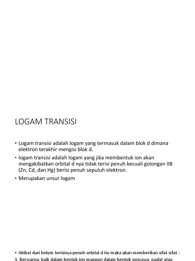 Golongan Transisi | PDF