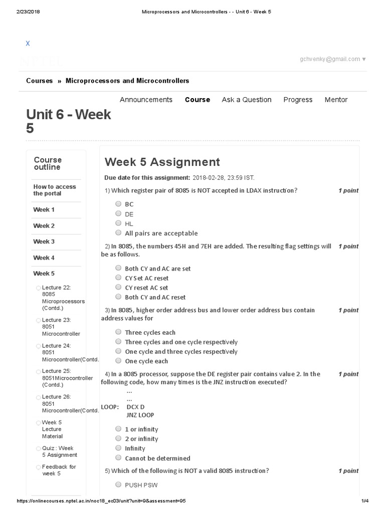 MPMC@ASSMENT5 | PDF | Computer Engineering | Central Processing Unit