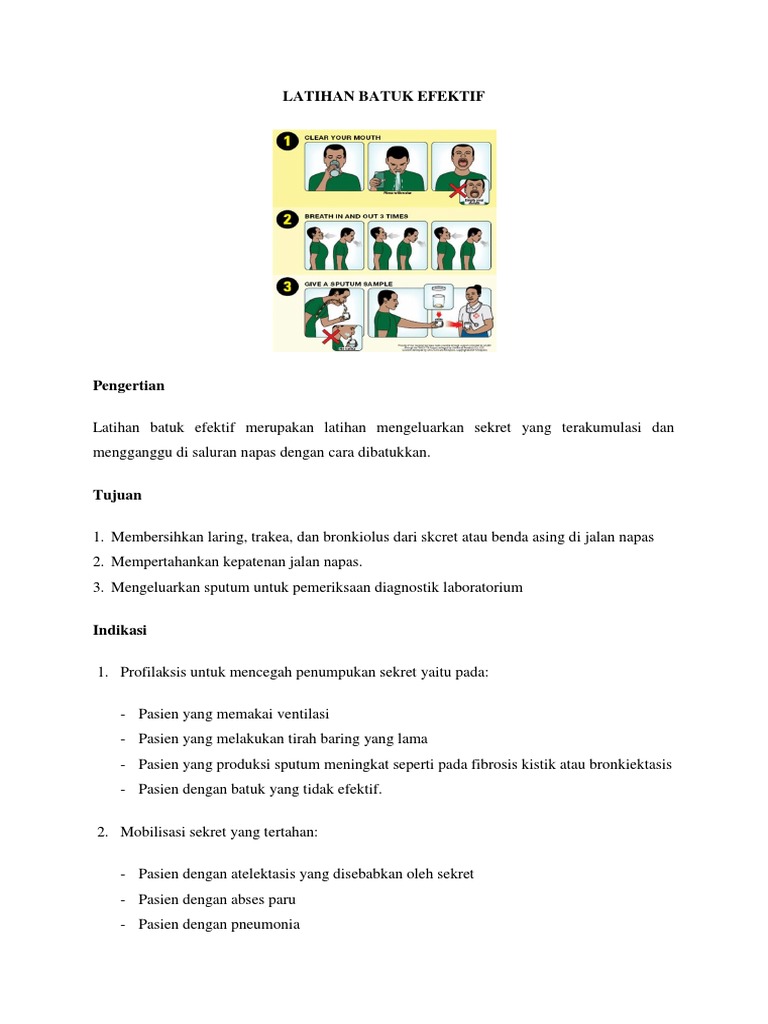 Latihan Batuk Efektif | PDF