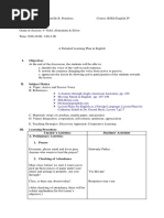 A DETAILED LESSON PLAN in Active and Passive Voice | PDF | Subject ...