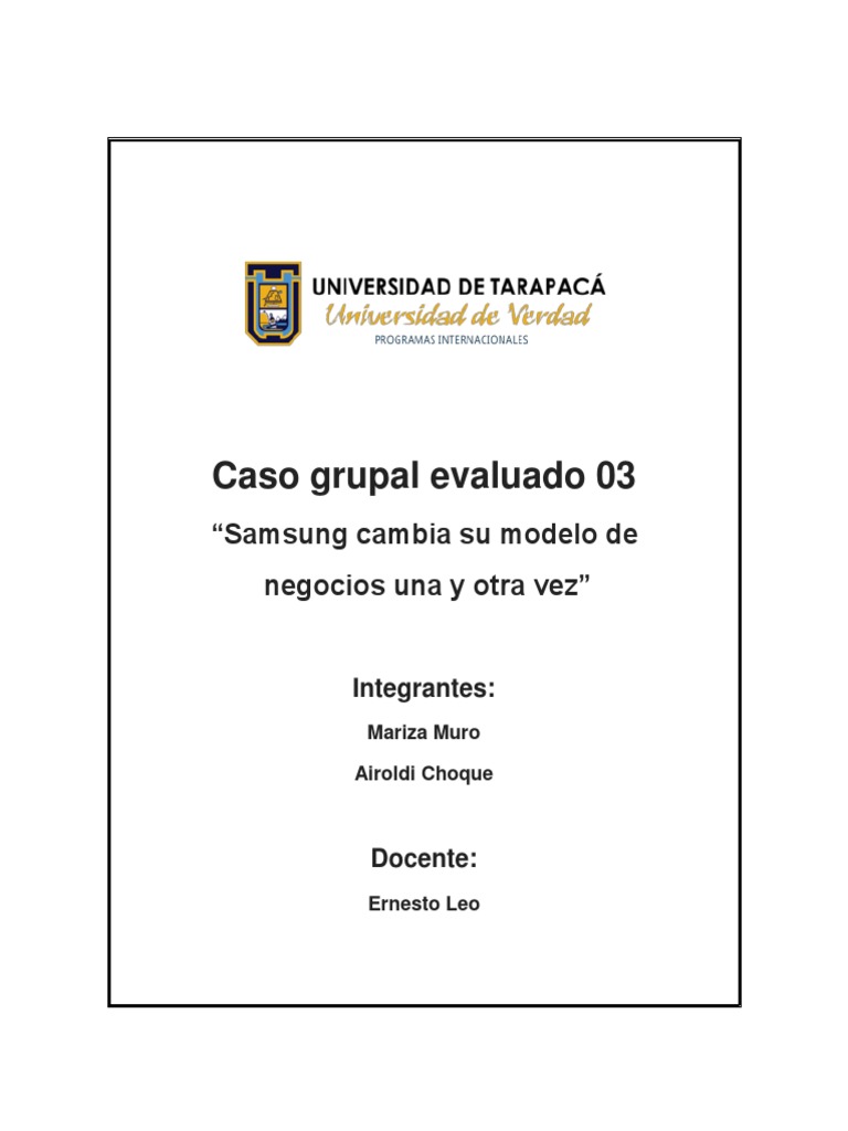 Evolución del modelo de negocio de Samsung | PDF | Negocios | Arte
