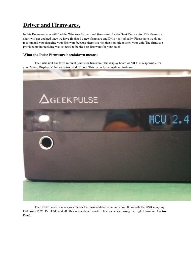 Harmonics Drivers | PDF | Device Driver | Usb