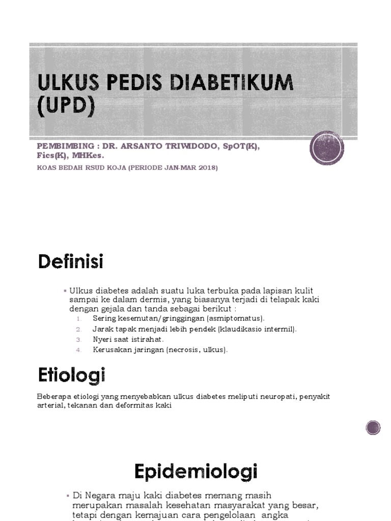 Ulkus Pedis Diabetikum | PDF