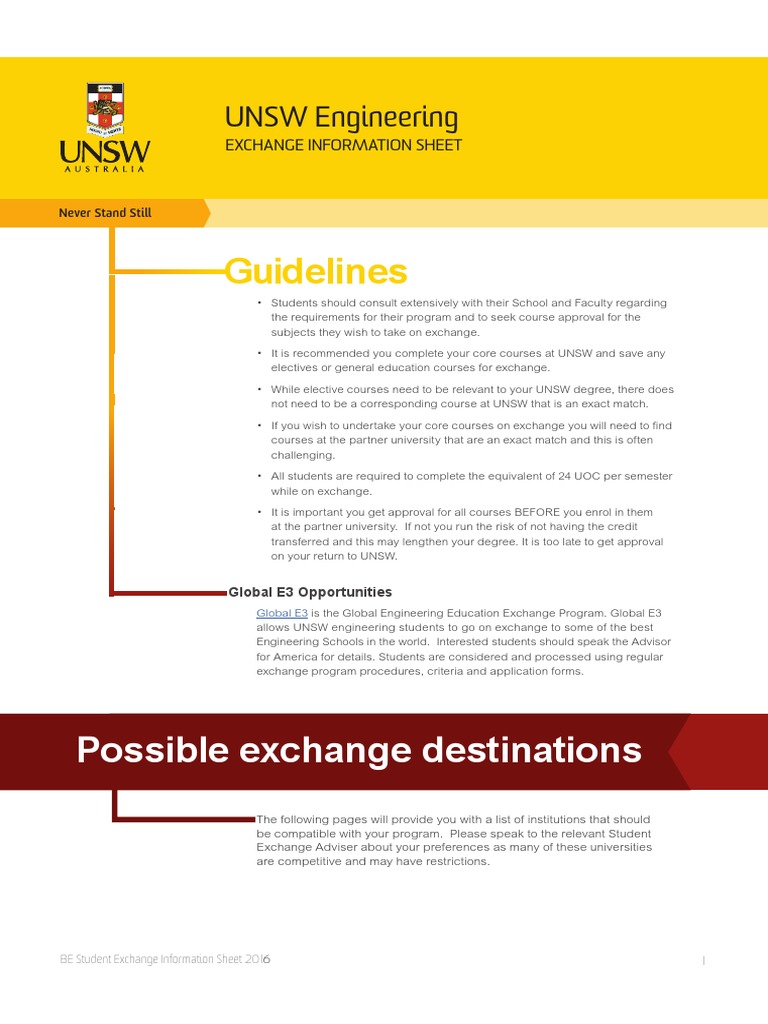 Engineering Information Sheet | PDF | Academic Degree | Academia