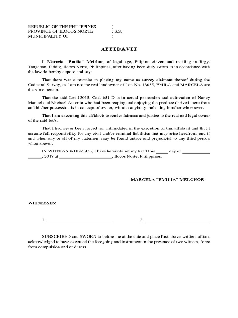 Affidavit | PDF | Affidavit | Government