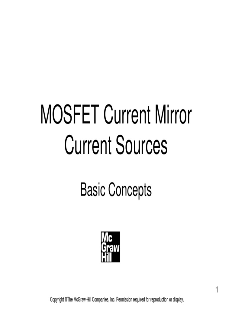 MOSFET Current Mirror PDF | PDF | Mosfet | Electronic Circuits