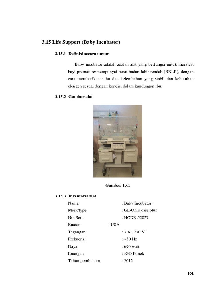 Bagian-Bagian Baby Incubator | PDF
