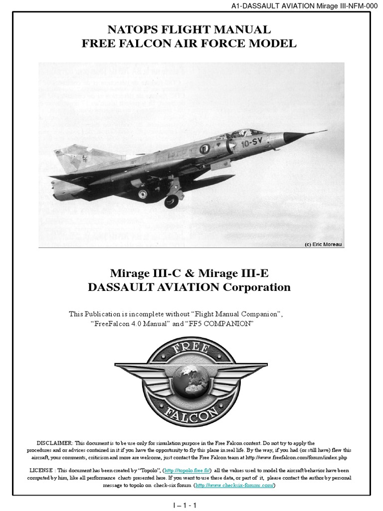 FF Natops Mirage III | PDF | Aircraft Configurations | Aviation
