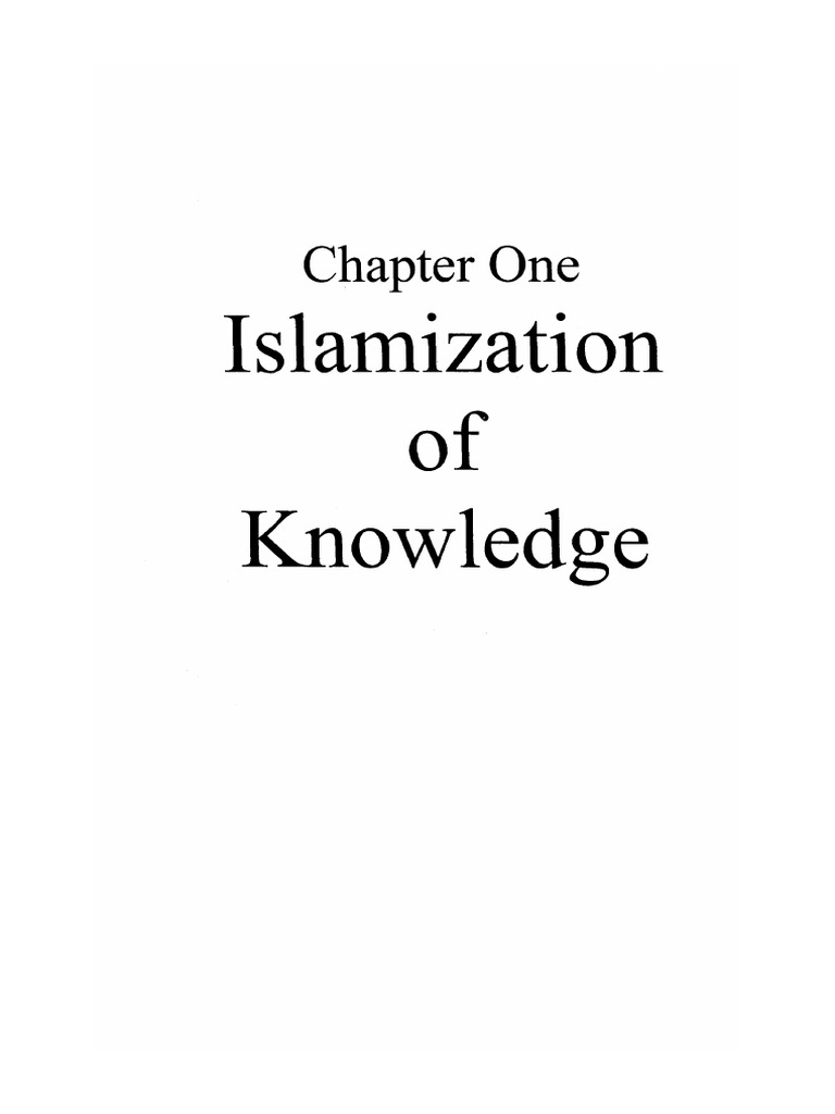 Islamization of Knowledge: Al-Faruqi's Vision | PDF | Anthropology ...