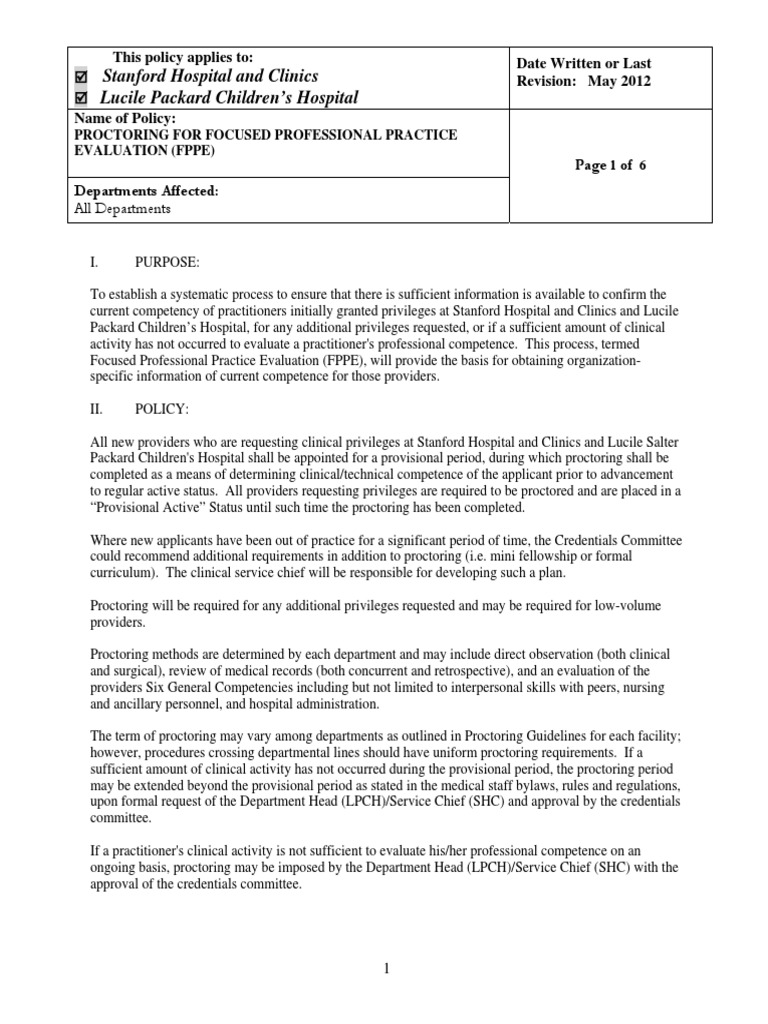 Proctoring Policy 5 12 | Download Free PDF | Credential | Physician