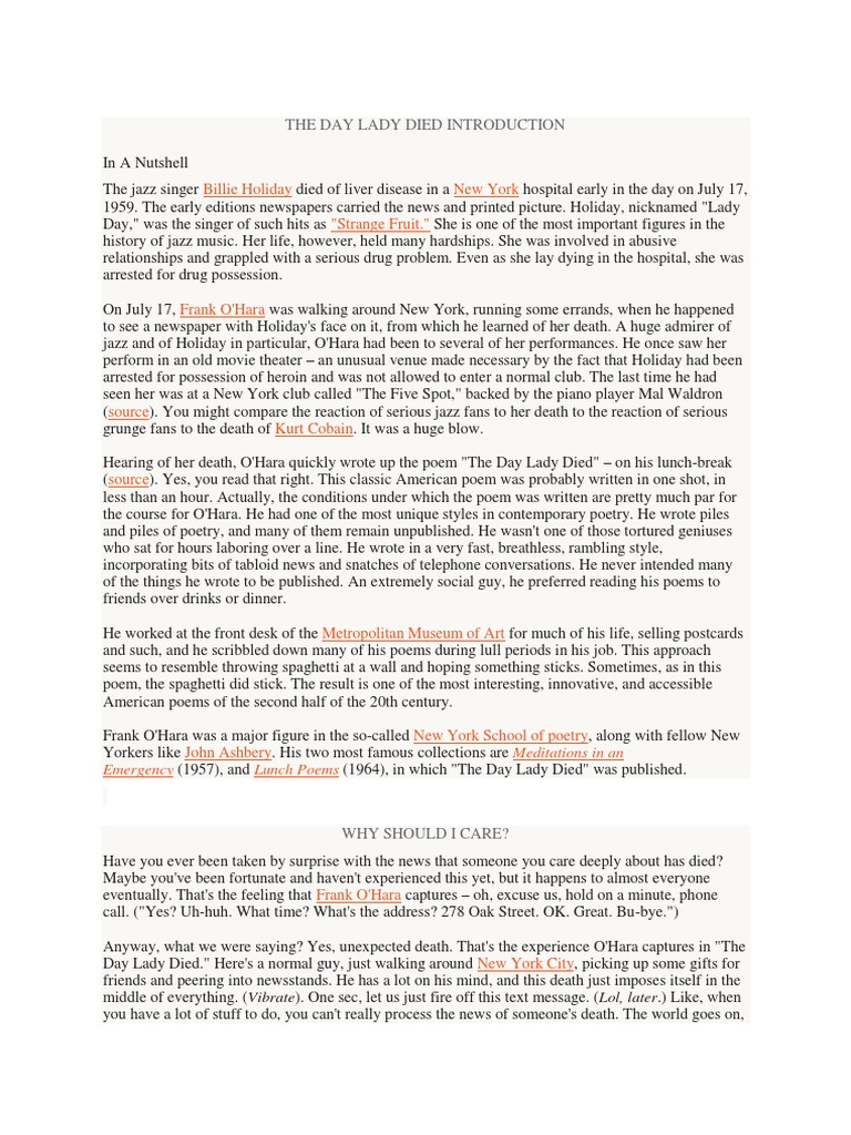 Frank O'hara Poems | PDF | Poetry