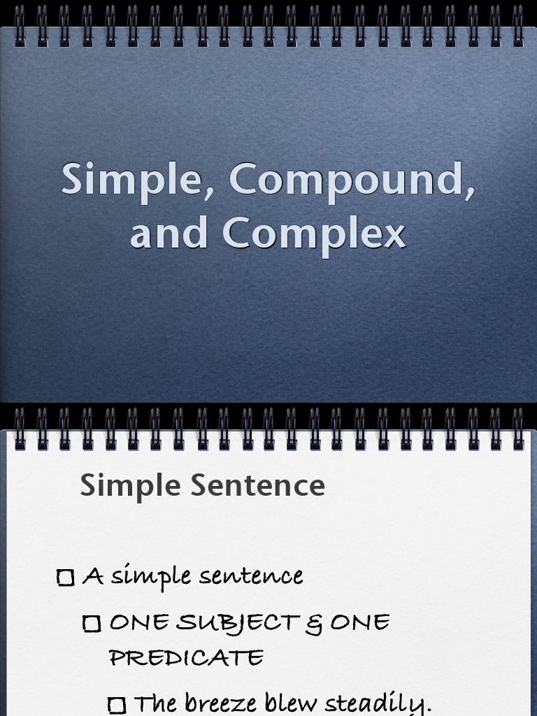 Simple, Compound, and Complex | PDF