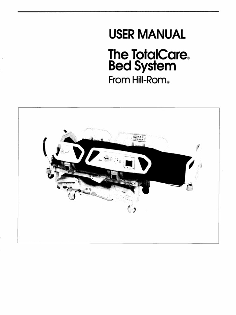 Totalcare@ Bed System The: User Manual | PDF | Menu (Computing) | Chair